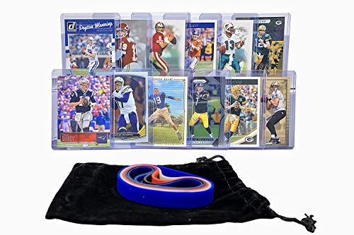 Football Cards: QB Goats (12) Tom Brady, Drew Brees, Peyton Manning, Dan Marino, Steve Young, Aaron Rodgers, Joe Montana, Brett Favre, Ben Roethlisberger, Philip Rivers, Johnny Unitas, John Elway Card