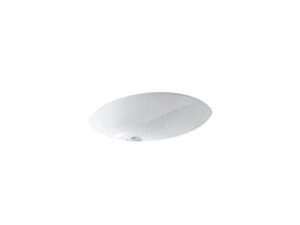 kohler k-ec2210-0 caxton oval bathroom sink, white