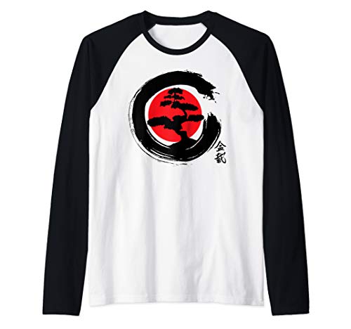 Buddhist Zen Bonsai Tree Clothing & Apparel - Bonsai Tree Raglan Baseball Tee