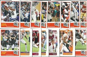 2019 panini score football oakland raiders team set 15 cards w/drafted rookies