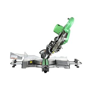 Metabo HPT 10-Inch Sliding Compound Miter Saw, Adjustable Laser Guide, Double Bevel, Electronic Speed Control, 12 Amp Motor, Electric Brake (C10FSHS)