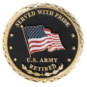 United States Army Retired Served with Pride Challenge Coin