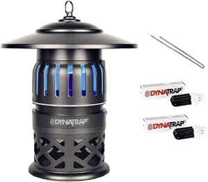 dynatrap insect trap twist for insects pest control - includes extra uv light and 24 chain to hang zapper trap