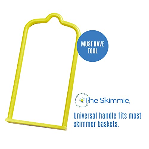 The Skimmie Universal Skimmer Basket Handle - Durable, Fits Most Pool Vacuum Skimmer Lid and Fits Most Skimmer Baskets for Hassle-Free Debris Removal - Includes 2 Stainless Steel Screws