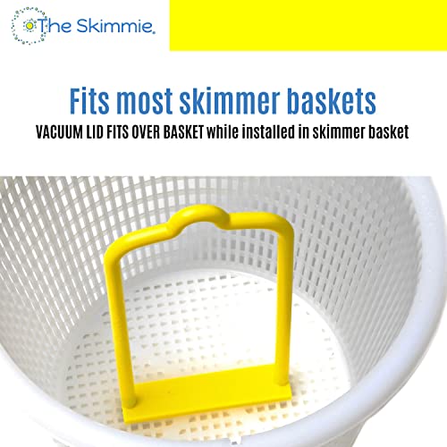 The Skimmie Universal Skimmer Basket Handle - Durable, Fits Most Pool Vacuum Skimmer Lid and Fits Most Skimmer Baskets for Hassle-Free Debris Removal - Includes 2 Stainless Steel Screws