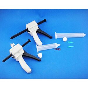 Fhis Dispensing Manually Single Liquid Glue Gun 30cc/55cc Common 1Pcs and Cones 1Pcs and Dispensing Tips 1Pcs (55cc)