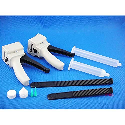 Fhis Dispensing Manually Single Liquid Glue Gun 30cc/55cc Common 1Pcs and Cones 1Pcs and Dispensing Tips 1Pcs (55cc)