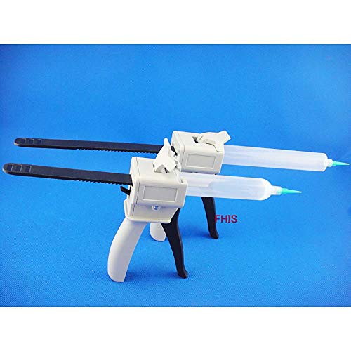 Fhis Dispensing Manually Single Liquid Glue Gun 30cc/55cc Common 1Pcs and Cones 1Pcs and Dispensing Tips 1Pcs (55cc)