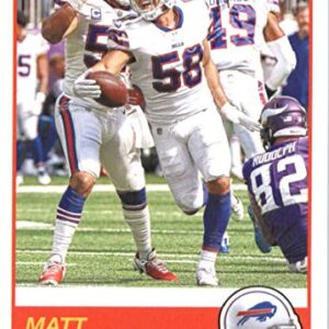 2019 Score Football #129 Matt Milano Buffalo Bills Official NFL Trading Card made by Panini