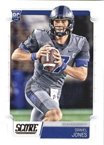 2019 score football #331 daniel jones duke blue devils rookie rc official nfl trading card made by panini