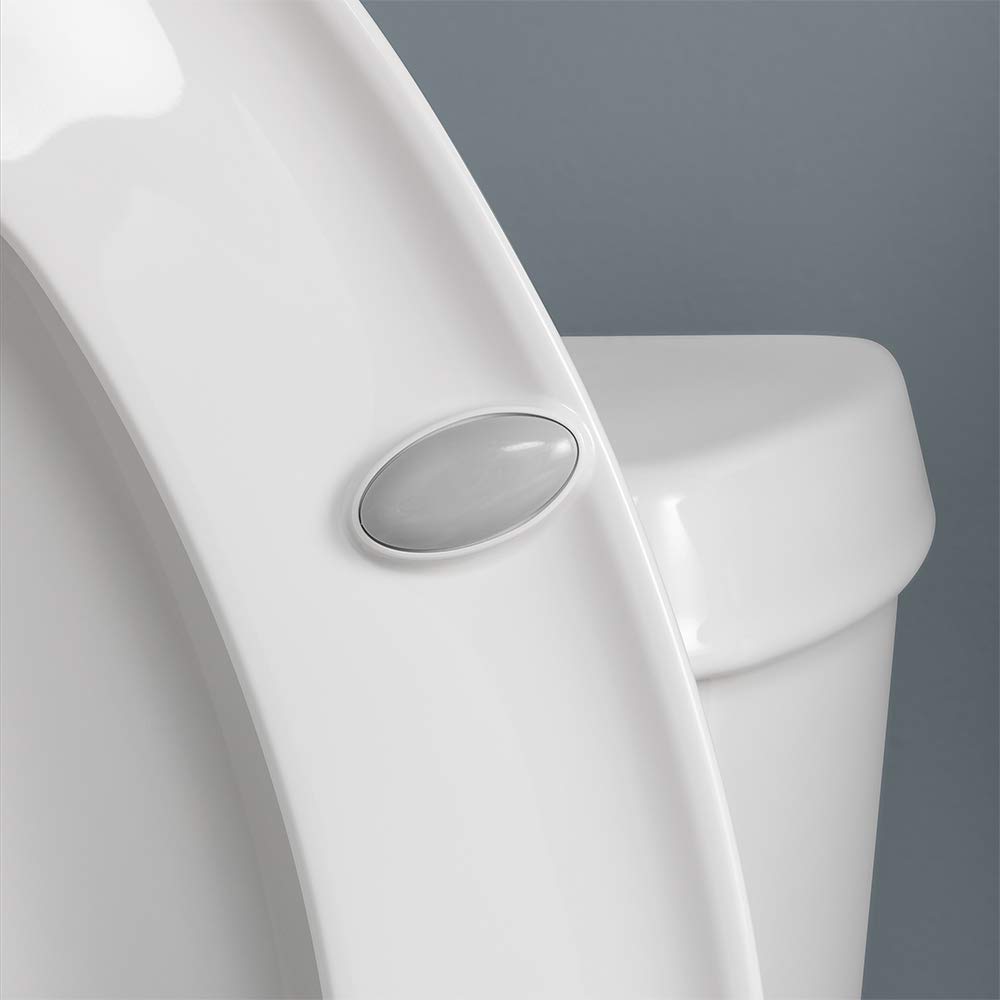 BEMIS 1200E4 000 Affinity Toilet Seat will Slow Close, Never Loosen and Provide the Perfect Fit, ELONGATED, Plastic, White