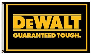 cayyon dewalt flag banner 3x5 ft power tools guaranteed tough banner