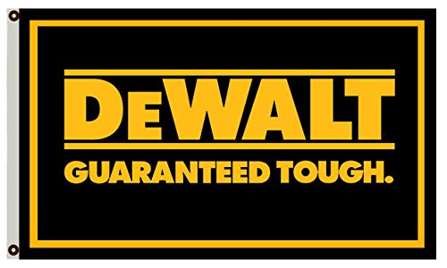 Cayyon Dewalt Flag Banner 3x5 ft Power Tools Guaranteed Tough banner