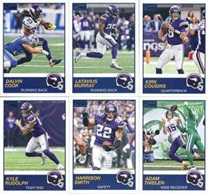 2019 panini score football veteran minnesota vikings team set of 10 cards: kirk cousins(#233), latavius murray(#234), dalvin cook(#235), adam thielen(#236), harrison smith(#237), kyle rudolph(#238), stefon diggs(#239), danielle hunter(#240), laquon treadw