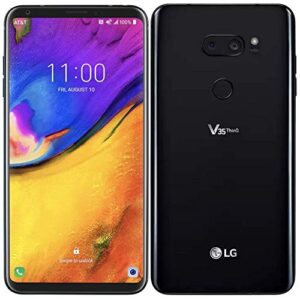 LG V35 ThinQ (64GB, 6GB RAM) 6.0" QHD+ FullVision, Dual Camera, 4G LTE GSM AT&T Unlocked Smartphone US Warranty (Black)