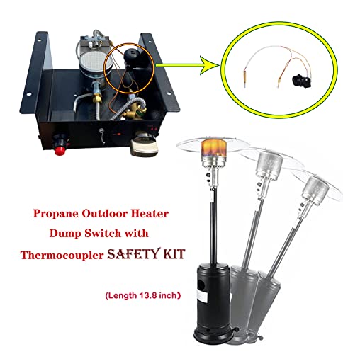 MENSI Propane Gas Patio Heater Repair Replacement Parts Thermocoupler with Dump Switch Control Safety Kit