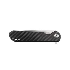 GANZO Firebird FH41-CF Folding Pocket Knife D2 Steel Blade Carbon Fiber Handle with Clip Hunting Fishing Outdoor Folder EDC Pocket Knife (Carbon Fiber Black)