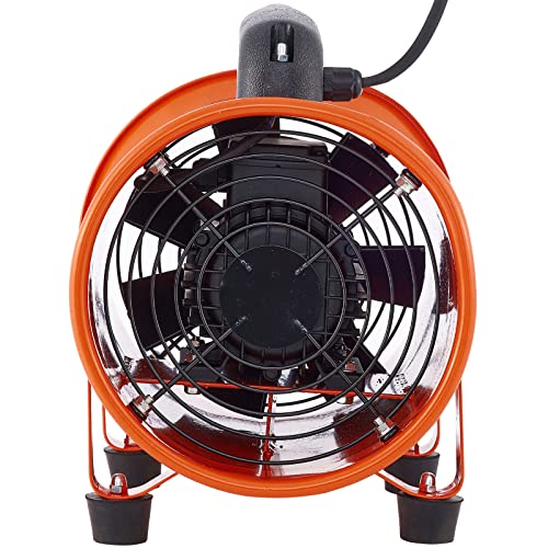 OrangeA Utility Blower Fan, 8 Inches, 230W 882 CFM High Velocity Ventilator w/ 32.8 ft/10 m Duct Hose, Portable Ventilation Fan, Fume Extractor for Exhausting & Ventilating at Home and Job Site