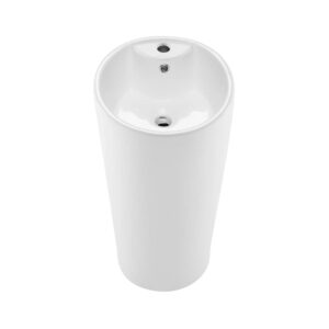 Swiss Madison Well Made Forever SM-PS307 Monaco Pedestal Sink, Glossy White