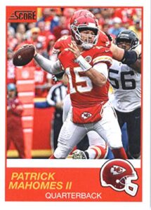 2019 score football #1 patrick mahomes ii kansas city chiefs official nfl trading card made by panini