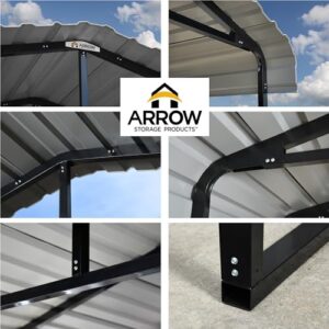 ARROW CPH202007, 20x20, Eggshell Carports, 20' x 20'