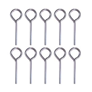 3/32” hex key dogging key allen key with full loop, allen wrench door key, solid metal – 10 packs