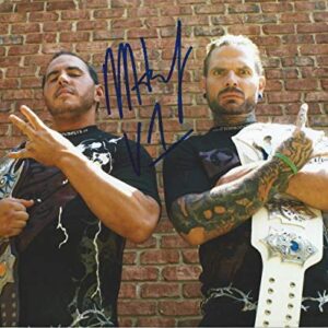 Matt Hardy Autographed Wrestling 8x10 - WWF/WWE - With Jeff Hardy