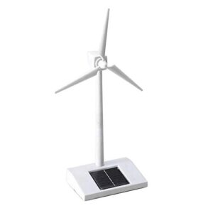 ZAMTAC Mini Solar Wind Power Kids Science Teaching Wind Turbines Solar Assembly kit - (Color: White)