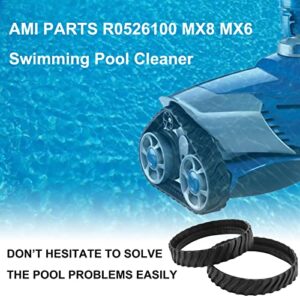 AMI PARTS R0526100 MX8 MX6 Swimming Pool Cleaner Replacement Tire Track Wheel Fits for Baracuda Pool Cleaners(2pcs)