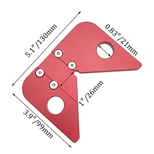 Center Scribe Square Center Scribe Measuring Tool Aluminum Alloy Center Finder Line Gauge Replaceable Ruler