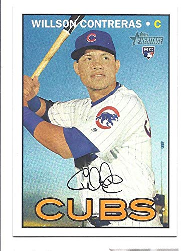 WILLSON CONTRERAS 2016 Topps Heritage #505 Rookie Card RC Chicago Cubs Baseball