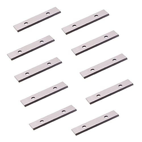 2.38"(60mm) Paint Scraper Carbide Blades Double-Edged Reversible Replacement Blade 2-3/8"(60X12X1.5mm) Fits Most equivalent General purpose Hand-Held Scrapers,10pcs