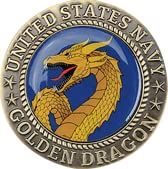 Navy Golden Dragon Challenge Coin