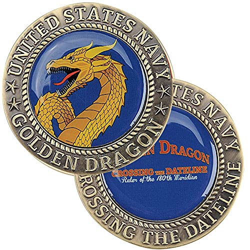 Navy Golden Dragon Challenge Coin