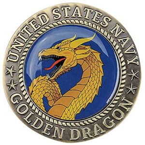 Navy Golden Dragon Challenge Coin