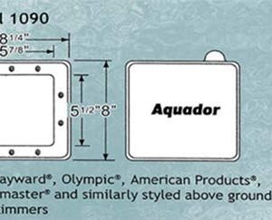 Aquador 1090 Face Plate & Cover for Winterizing Swimming Pools