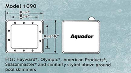 Aquador 1090 Face Plate & Cover for Winterizing Swimming Pools