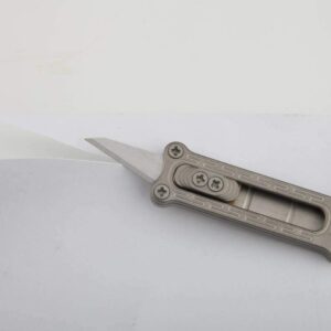 ILEAF Titanium Alloy daily Mini Pocket Utility Knife with Replaceable Blades, Ultra Compact and Lightweight