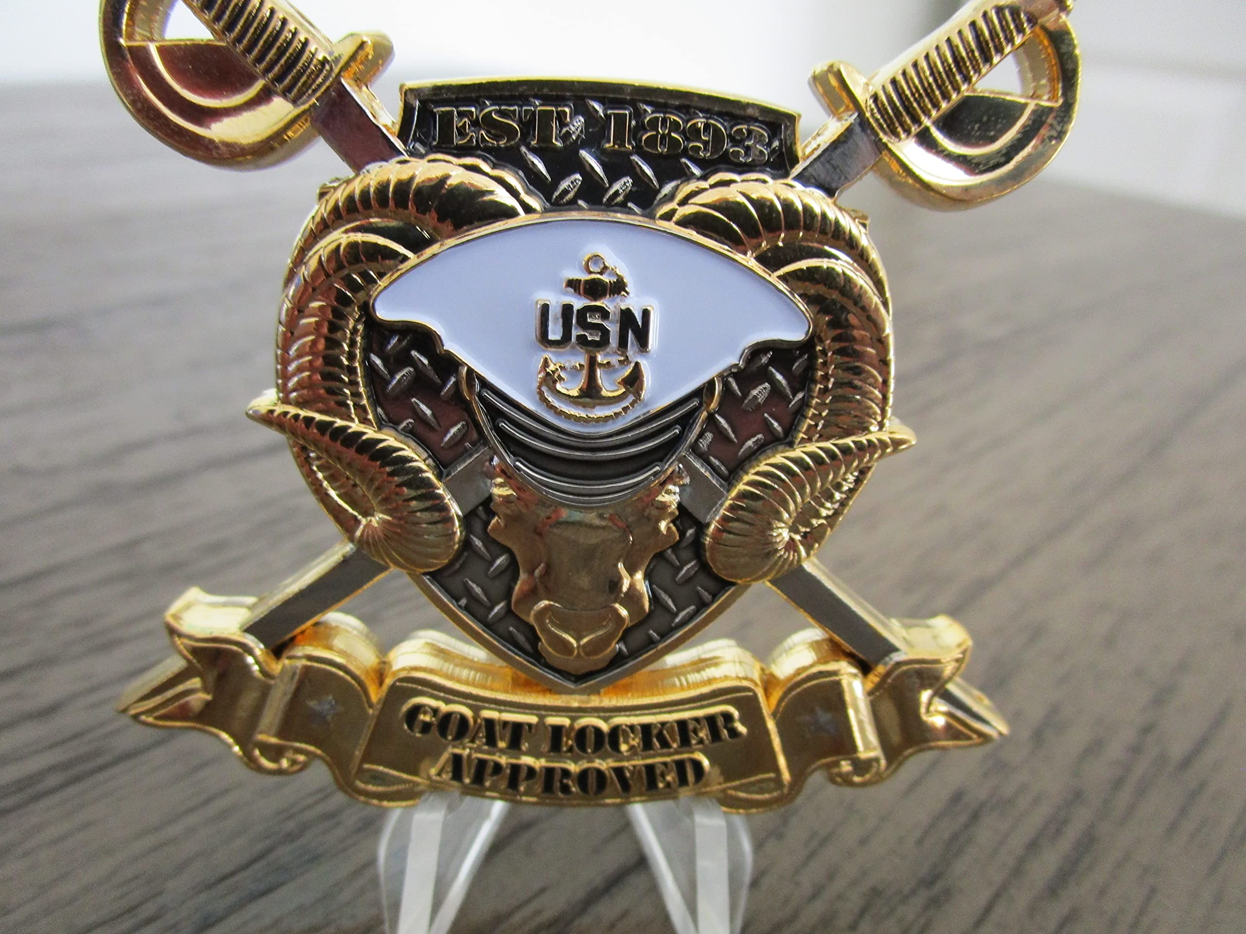 United States Navy The Goat Locker Approved Chief Petty Officer Challenge Coin