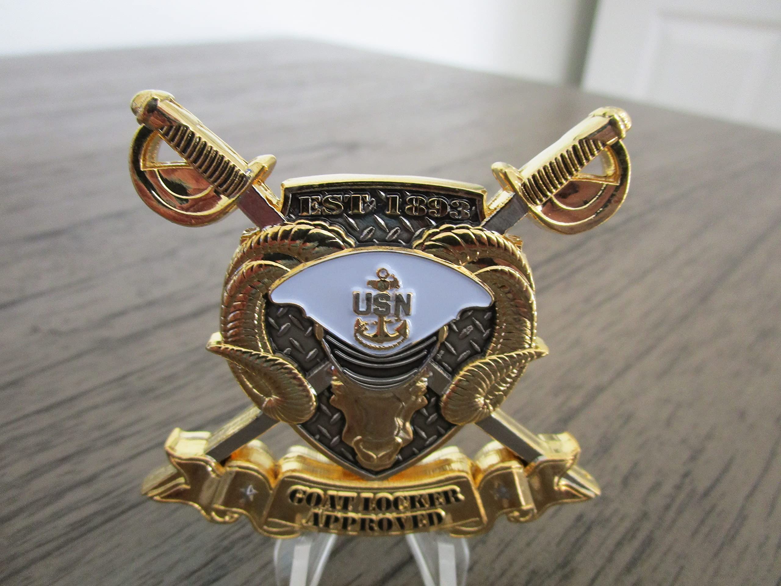 United States Navy The Goat Locker Approved Chief Petty Officer Challenge Coin