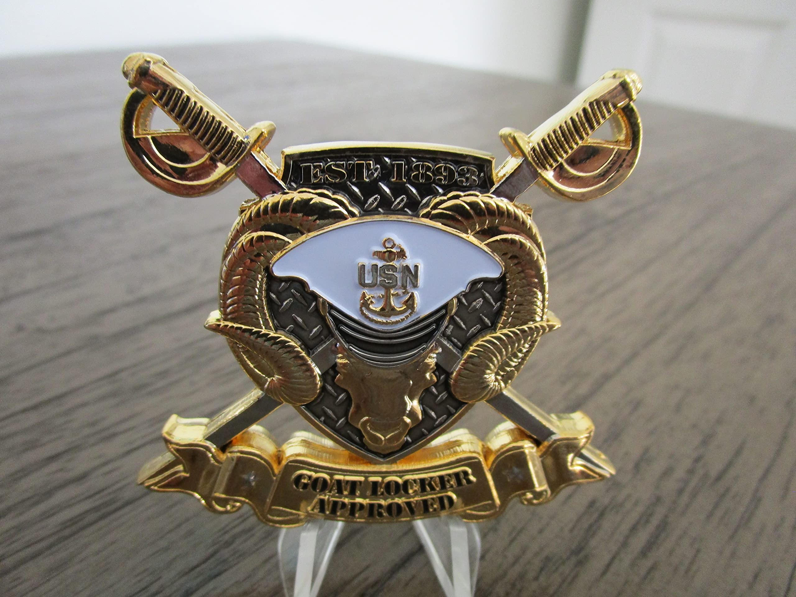 United States Navy The Goat Locker Approved Chief Petty Officer Challenge Coin