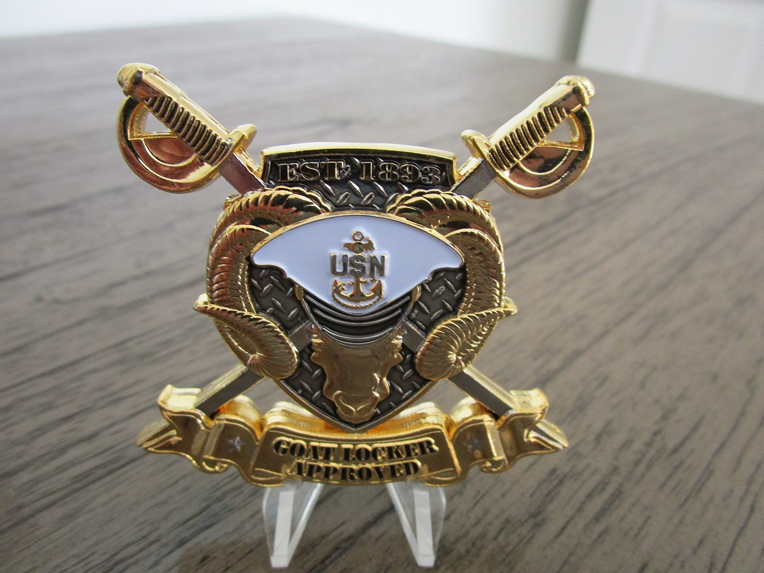 United States Navy The Goat Locker Approved Chief Petty Officer Challenge Coin