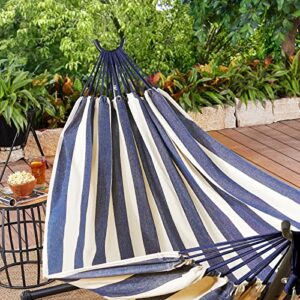 Anyoo Garden Cotton Hammock Comfortable Fabric Hammock with Tree Straps for Hanging Durable Hammock Up to 660lbs Portable Hammock with Travel Bag,Perfect for Camping Outdoor/Indoor Patio Backyard