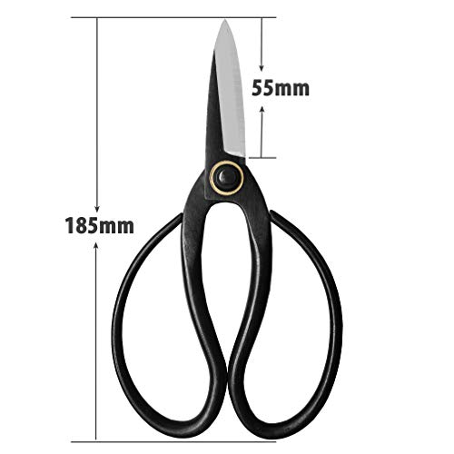 gonicc Professional 7.3" Bonsai Scissors(GPPS-1012), For Arranging Flowers, Trimming Plants, For Grow Room or Gardening, Bonsai Tools. Garden Scissors Loppers.