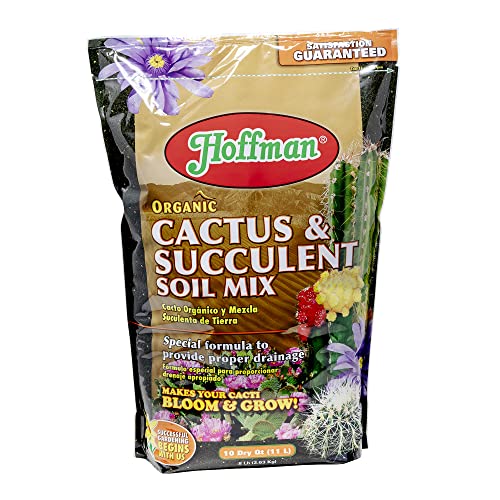 Hoffman 10410 Organic Cactus and Succulent Soil Mix, 10 Quarts, 2 Pack