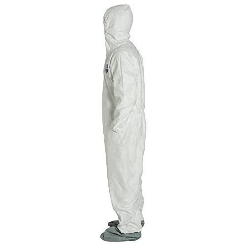 DuPont Industrial & Scientific DuPont TY122S 3XL EACH Disposable Elastic Wrist, Bootie and Hood Tyvek Coverall Suit 1414 White