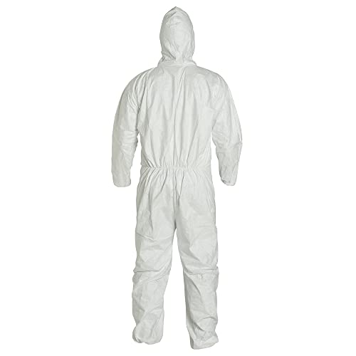 DuPont Industrial & Scientific DuPont TY122S 3XL EACH Disposable Elastic Wrist, Bootie and Hood Tyvek Coverall Suit 1414 White