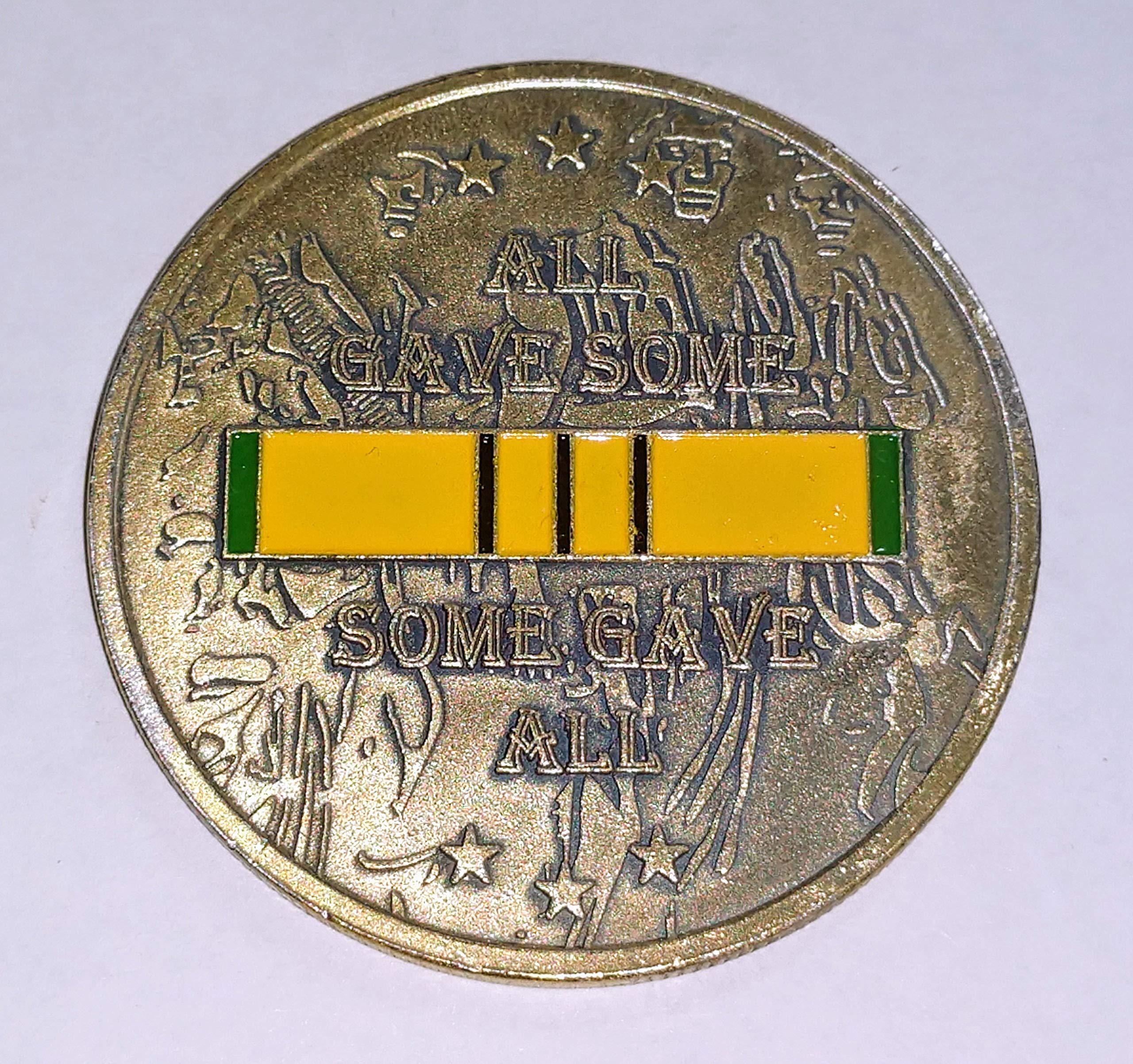 Vietnam Veteran - All Gave Some, Some Gave All Military Challenge Art Coin