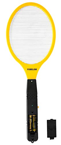 Bug Zapper - Electric Fly Swatter - Mosquito Zapper Killer - Fly Zapper - Electric Fly Swatter Racket for Camping, Travel, Outdoor and Indoor Pest Control (2AA Batteries Included)