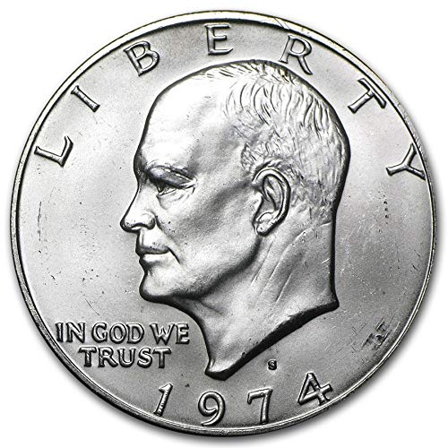 1974 S BU Eisenhower Silver Dollar (Ike) $1 US Mint Brilliant Uncirculated